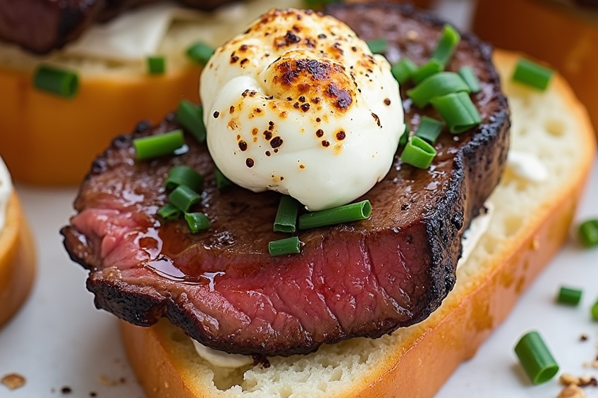 Steak Crostini Recipe, Easy 30m recipe - Chloe's Cozy Kitchen