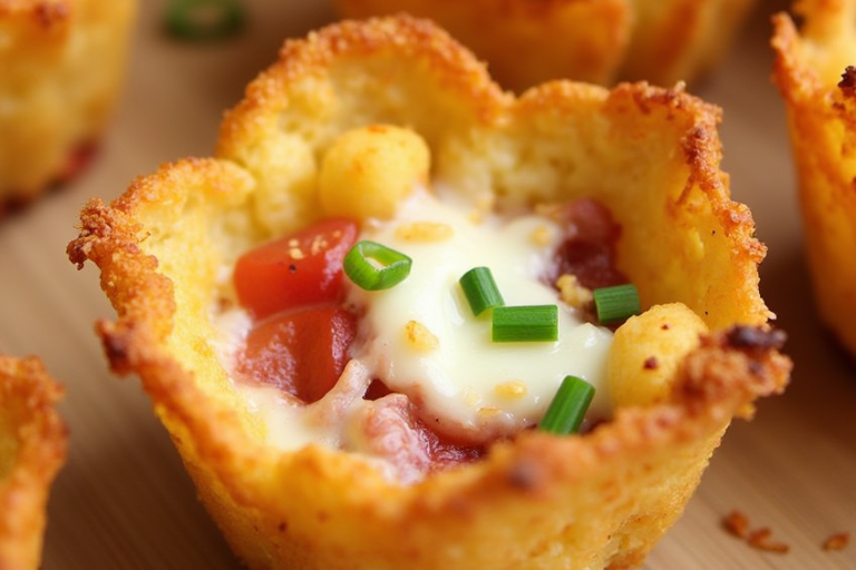 Tater Tot Appetizer Cups Recipe, the best in 40m - Chloe's Cozy Kitchen