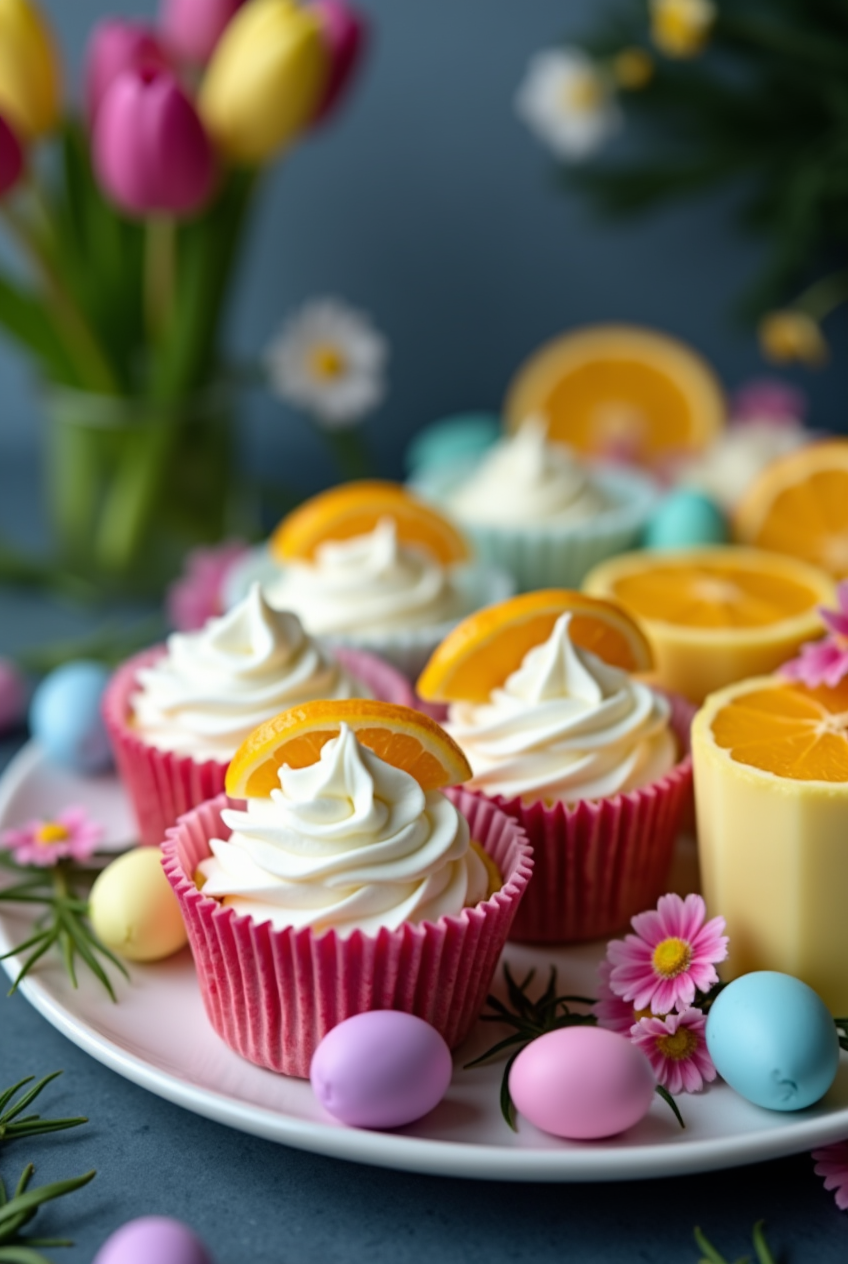Delicious Mini Easter Cheesecakes with Orange Flavor - Chloe's Cozy Kitchen