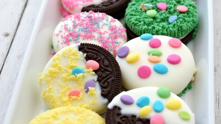 Easy Dipped Spring Oreos - Chloe's Cozy Kitchen