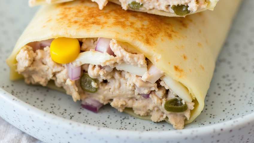 Healthy Tuna Melt Wrap Recipe - Chloe's Cozy Kitchen