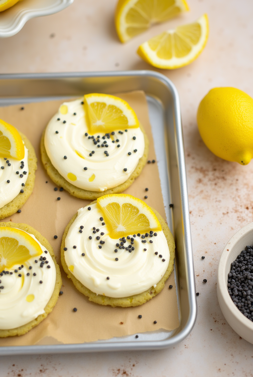 Lemon Poppy Seed Cheesecake Cookies, Easy Easter Dessert - Chloe's Cozy ...