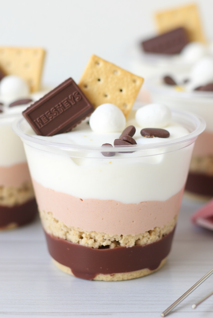 Smores Pudding Cups Recipe - Chloe's Cozy Kitchen