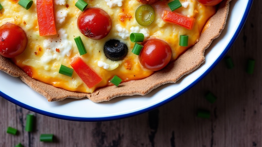 Baked Egg Tortilla (Tortilla Quiche), Delicious 30m Breakfast - Chloe's ...