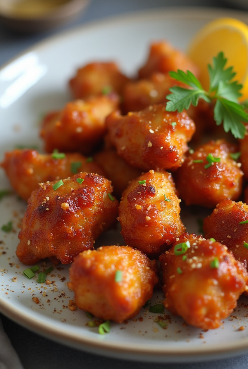 Baked Honey BBQ Popcorn Chicken: 5 Easy Steps to Flavorful Fun - Chloe ...