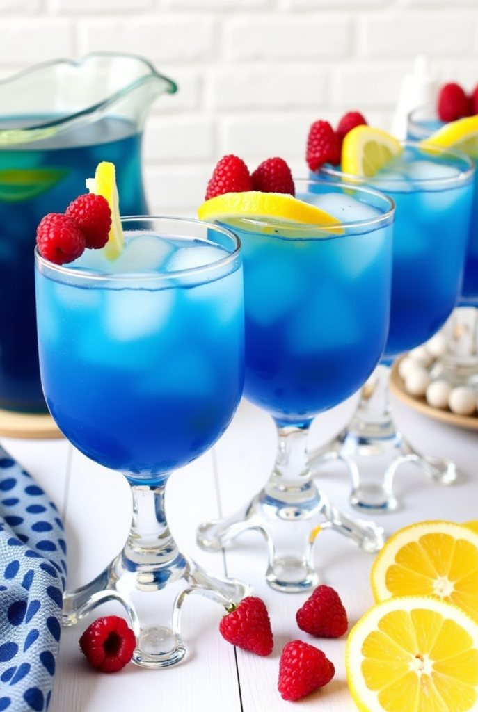 Blue Raspberry Lemonade, Easy Summer Drink to try - Chloe's Cozy Kitchen