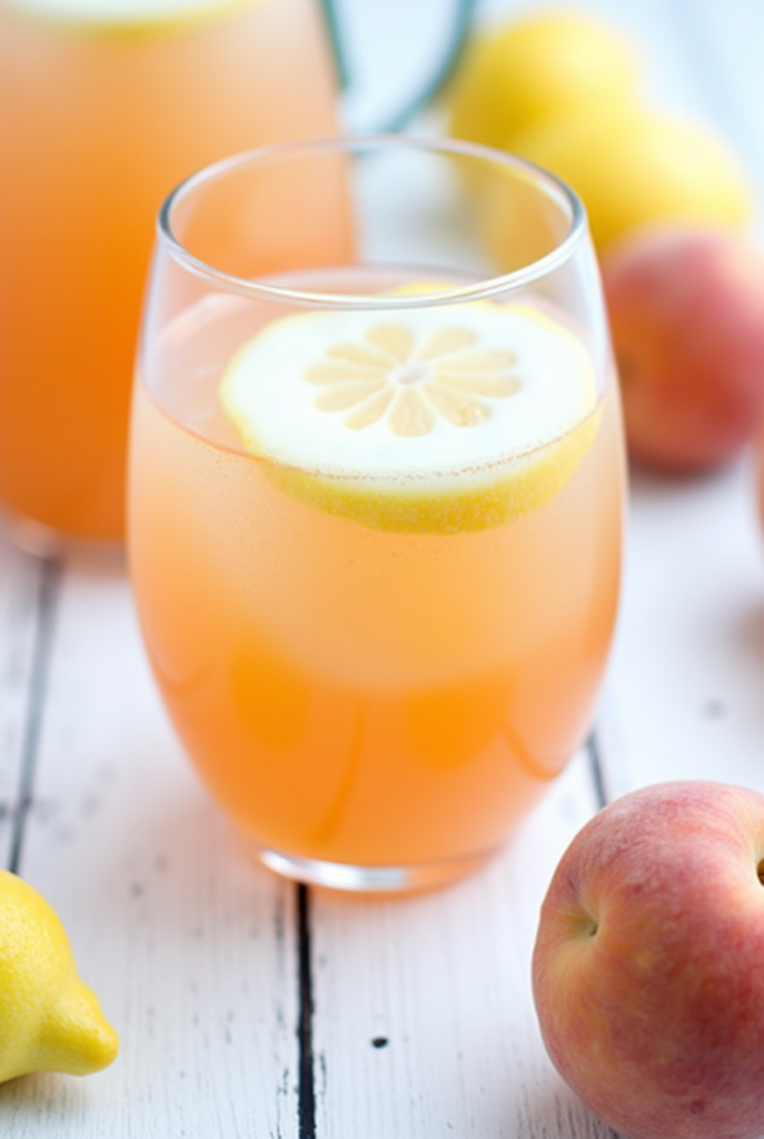 How to Make Ginger Peach Lemonade ? - Chloe's Cozy Kitchen