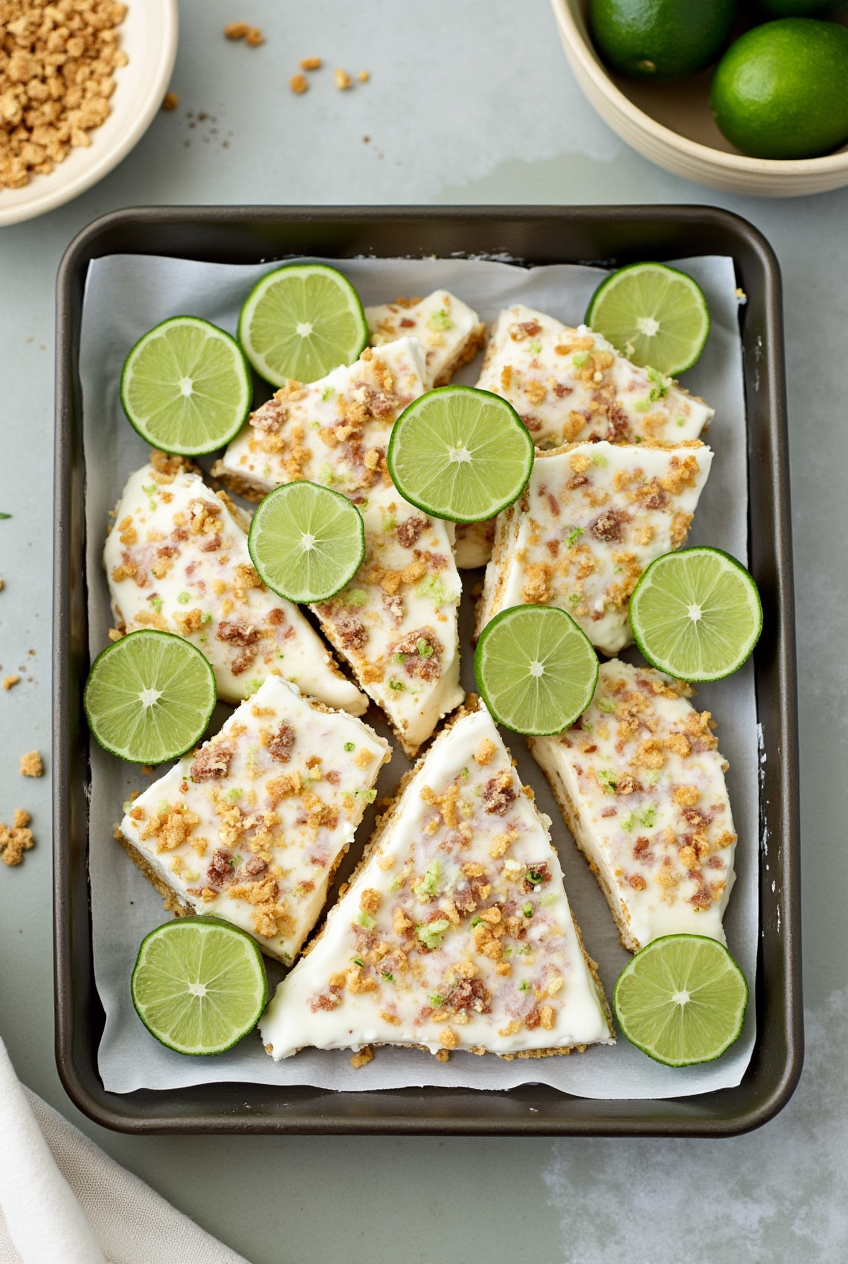 Key Lime Pie Yogurt Bark Recipe (High Protein) - Chloe's Cozy Kitchen