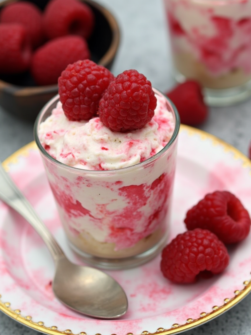 How To Make The Best Raspberry Rhubarb Fool - Chloe's Cozy Kitchen